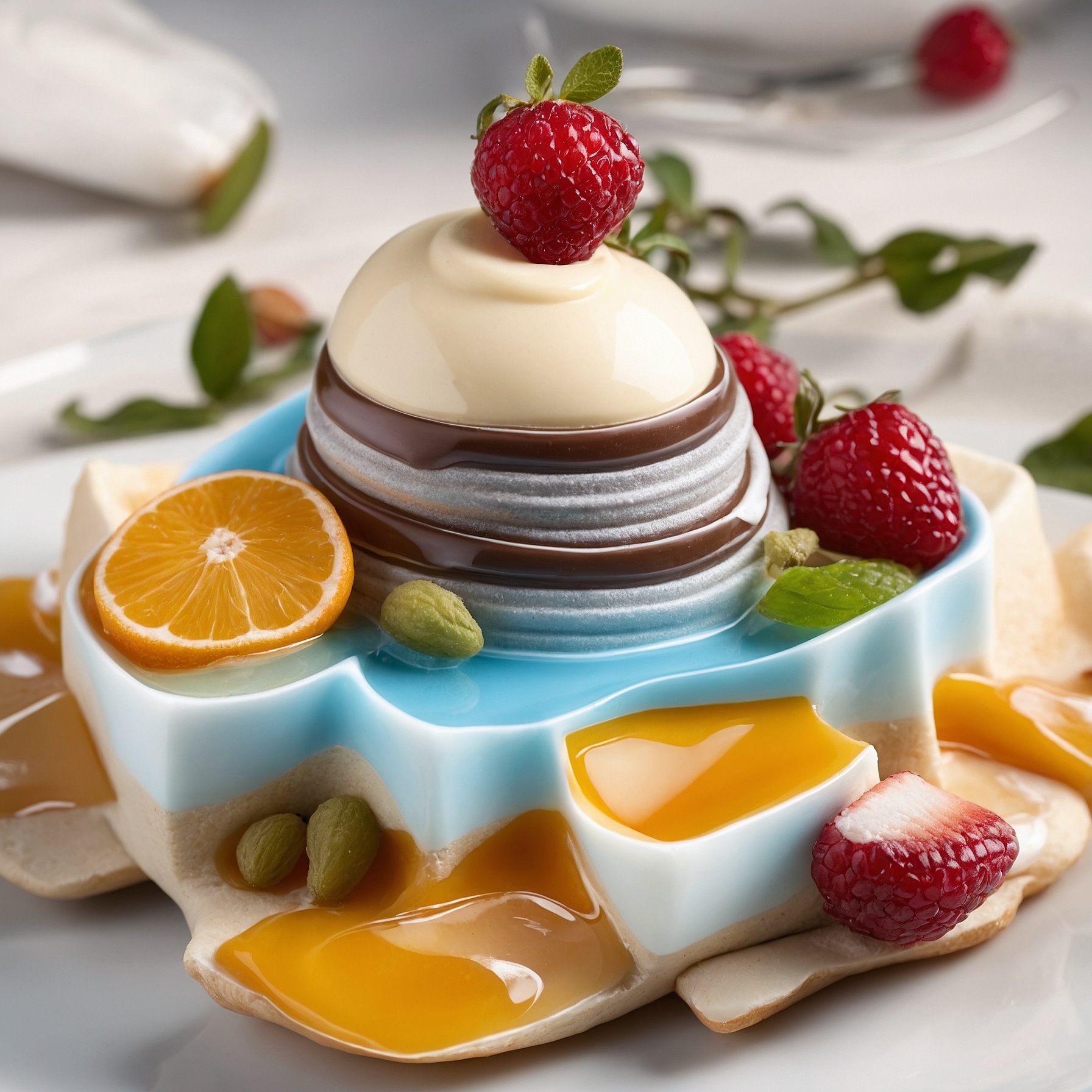 Repostería moderna creativa y tecnológica delicia